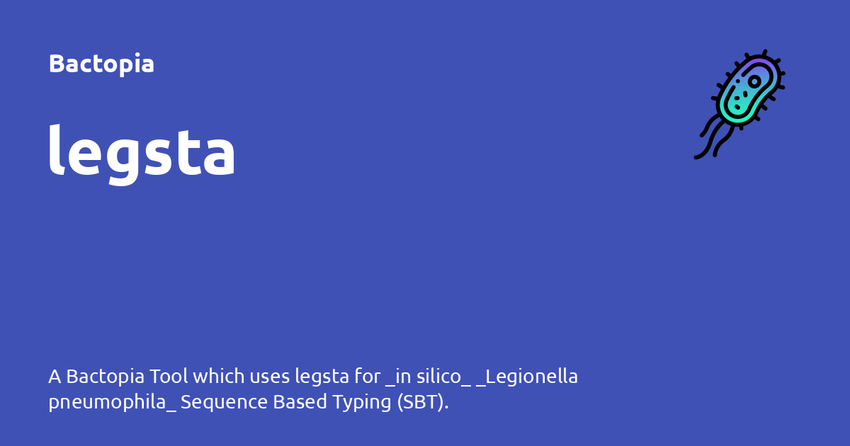 legsta - Bactopia