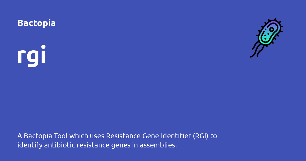 rgi - Bactopia