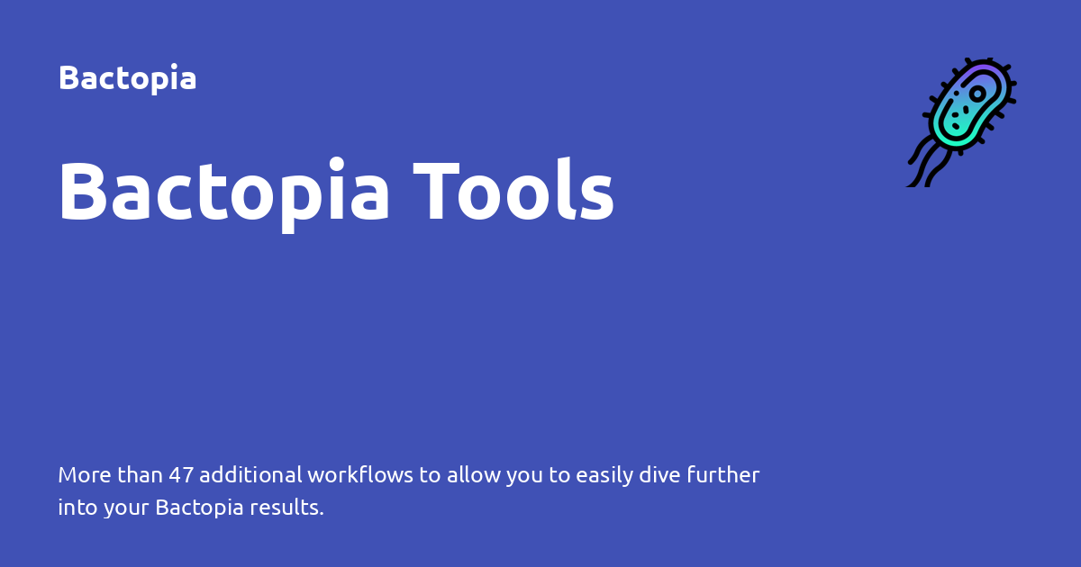 Bactopia Tools - Bactopia