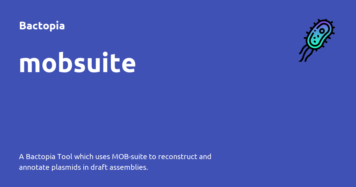 mobsuite - Bactopia
