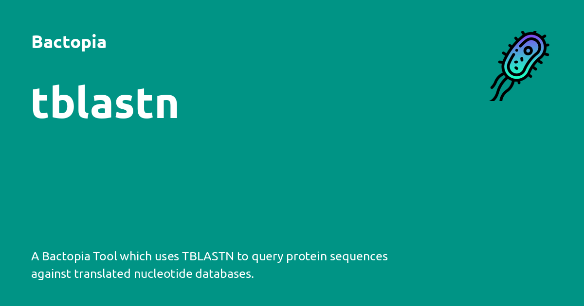 tblastn - Bactopia